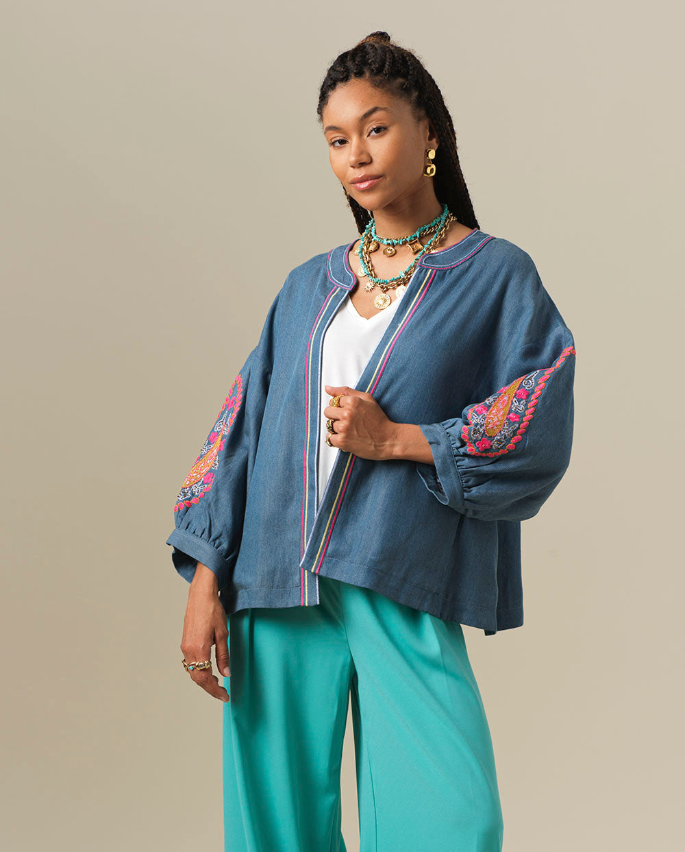 Chaqueta Jennat azul – Suma s Moda