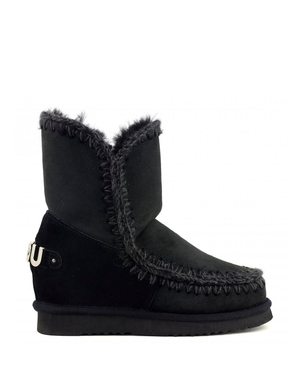 MOU Eskimo inner wedge short metallic logo negro – Suma s Moda